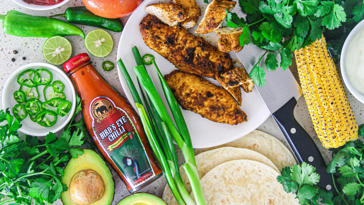 Birds Eye Chilli Grilled Chicken Tacos – African Dream Foods